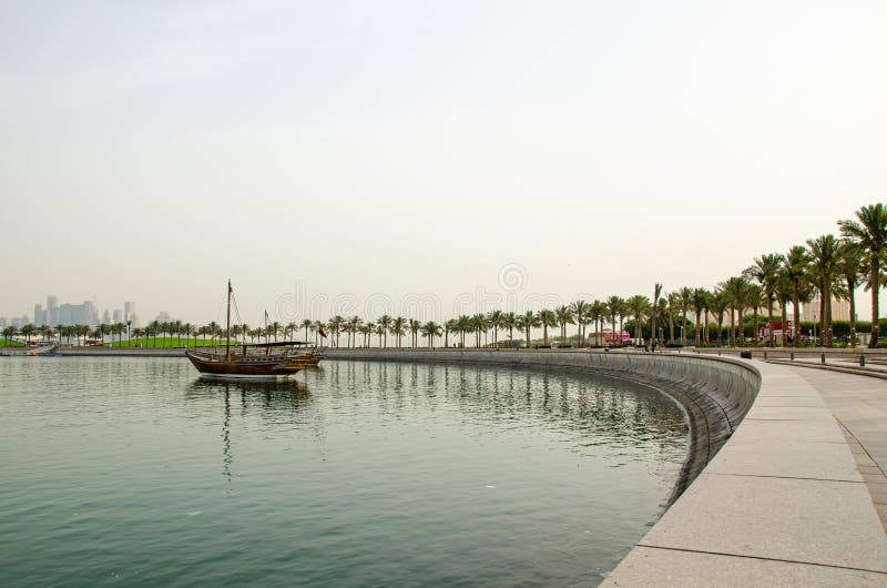 Doha corniche MIA Park editorial photography. Image of historic - 329954062