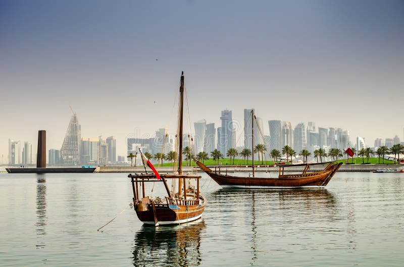 Doha corniche stock photo. Image of corniche, ancient - 272170714