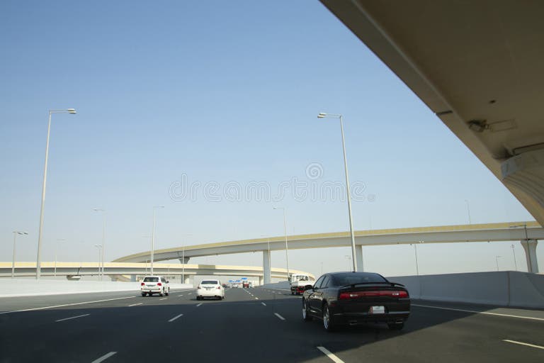 Doha Expressway Highway stock photo. Image of city, transportation ...