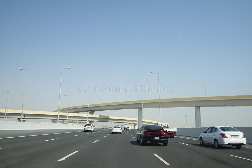 Doha Expressway Highway stock photo. Image of tourism - 263637872