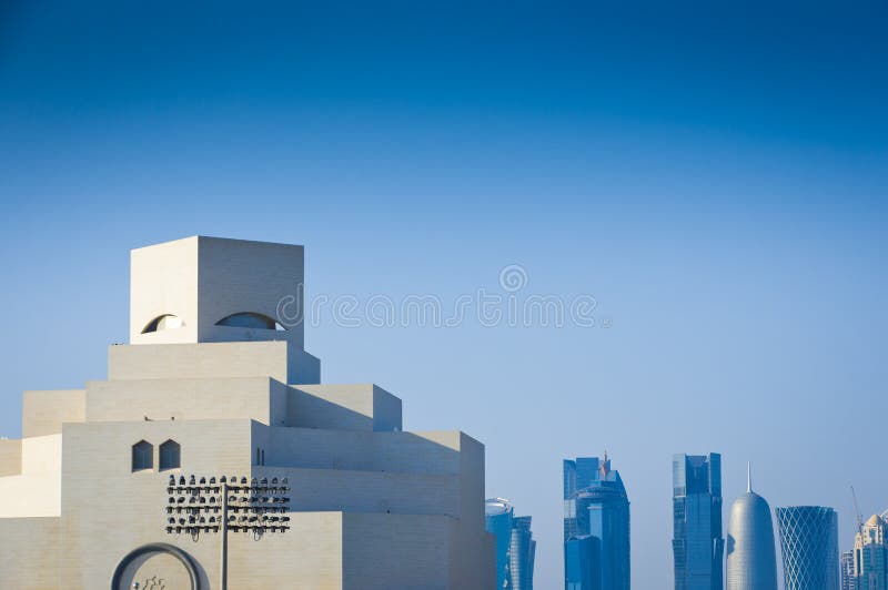 Doha Modern City editorial stock photo. Image of nice - 42627563
