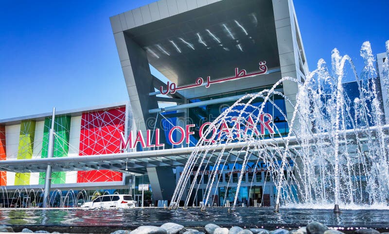 Doha,Qatar- August 28, 2020 : Background Image of Mall of Qatar ...