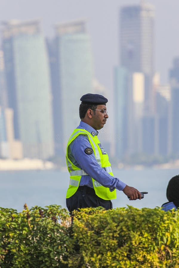 Local Police Officer in Doha, Qatar Editorial Photography - Image of ...