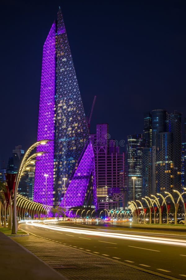 Burj Al Mana Doha Qatar editorial stock image. Image of emirate - 301084334