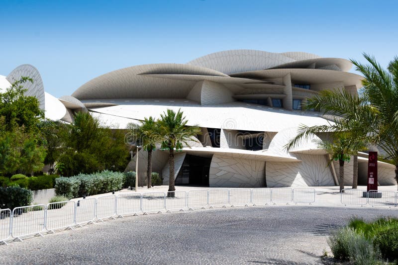 Doha Qatar City Building stock photo. Image of facade - 347581430