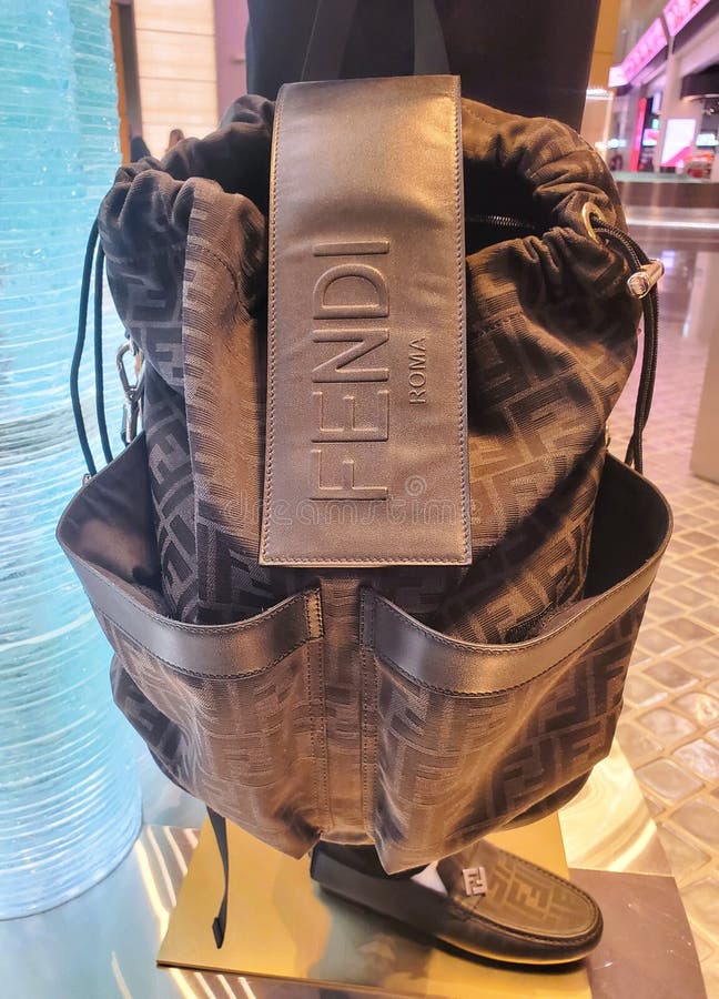 Doha, Qatar - February 1, 2025 - a Stylish Fendi Backpack, Featuring ...