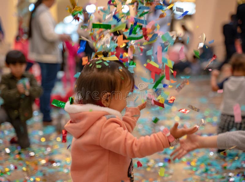 Shower of Confetti at the End of the Parade in Washington DC Editorial ...