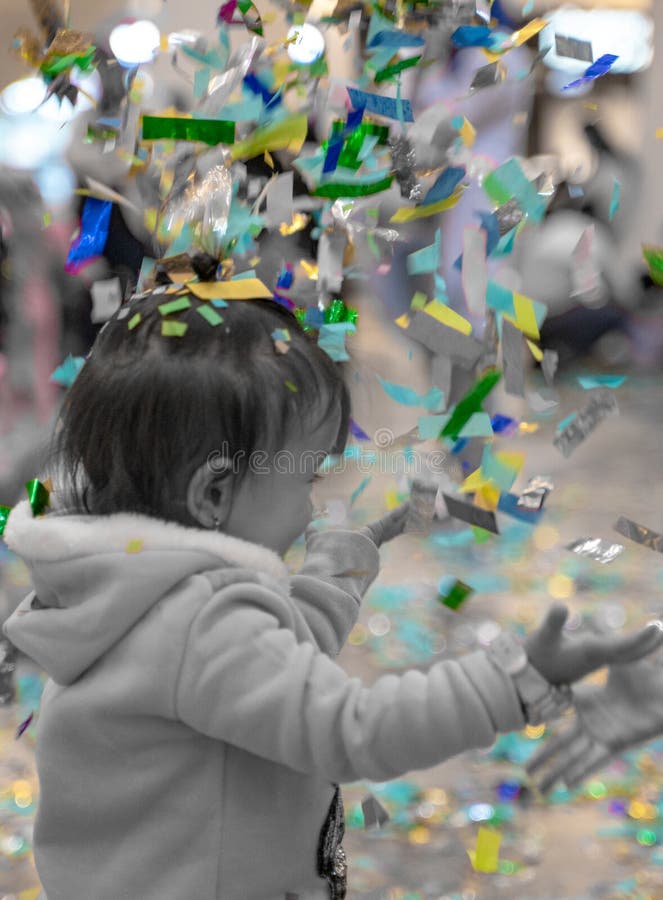 Shower of Confetti at the End of the Parade in Washington DC Editorial ...