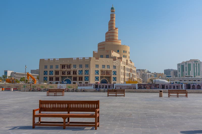 Doha, Qatar, January 17, 2022: Fanar Masjid Mosque in Doha, Qata ...