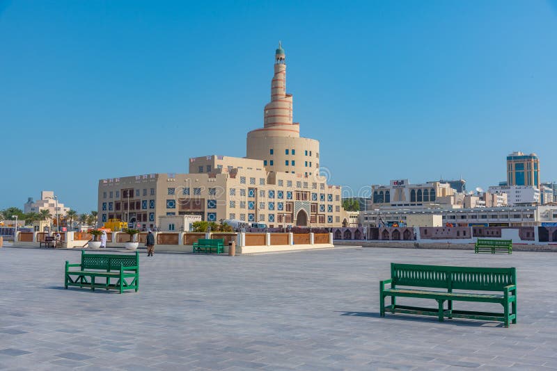 Doha, Qatar, January 17, 2022: Fanar Masjid Mosque in Doha, Qata ...