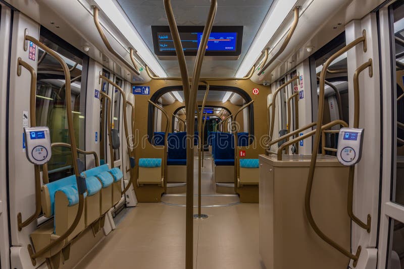 Doha, Qatar, January 16, 2022: Interior of Subway in Doha, Qatar ...