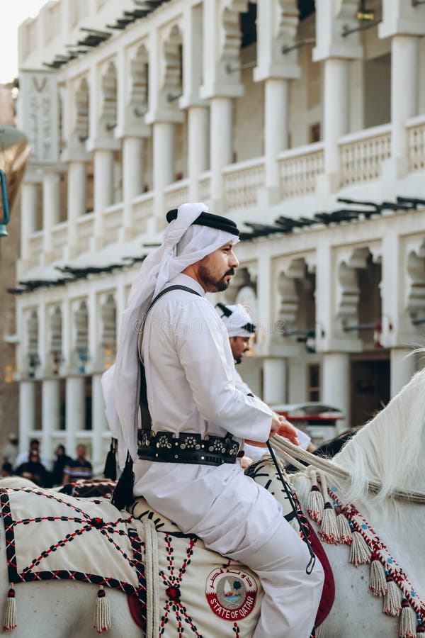 Mounted Police in Doha, Qatar Editorial Stock Image - Image of security ...