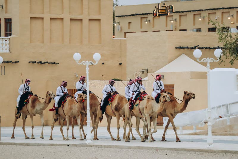 Mounted Police in Doha, Qatar Editorial Stock Image - Image of patrols ...