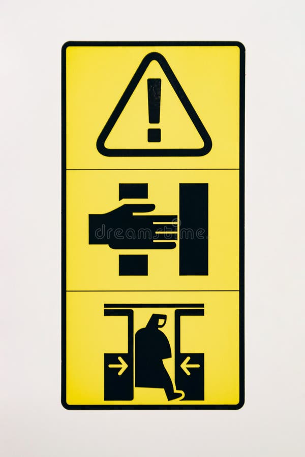 Safety Warning Signs in the Doha Metro, Qatar Editorial Stock Photo ...