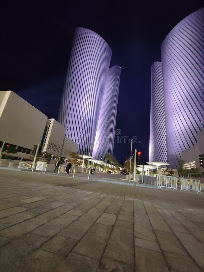 Doha Qatar Night Pic Amazing Stock Image - Image of qatar, night: 290721859