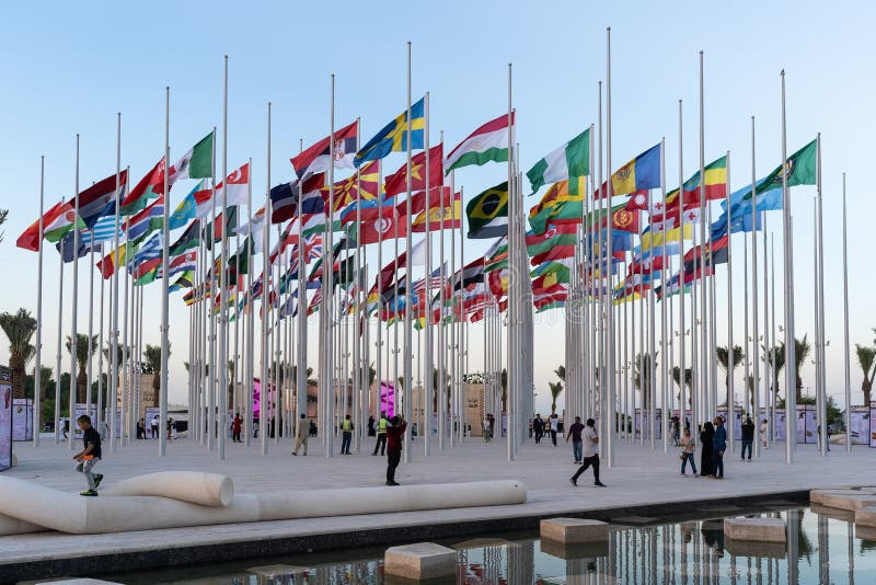 The Flag Plaza, Displays 119 Flags from Countries with Authorized ...