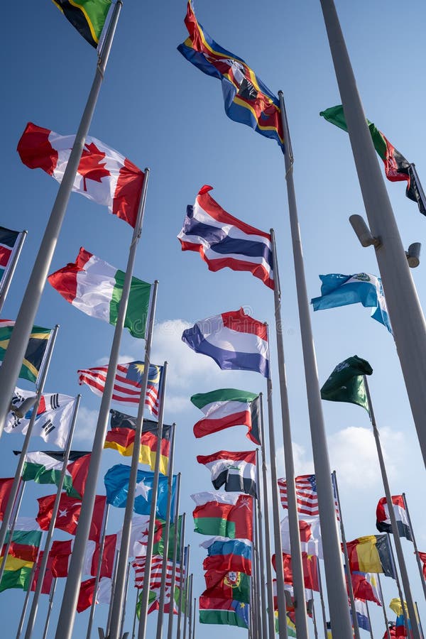 The Flag Plaza Doha, Qatar. Editorial Image - Image of caribbean ...