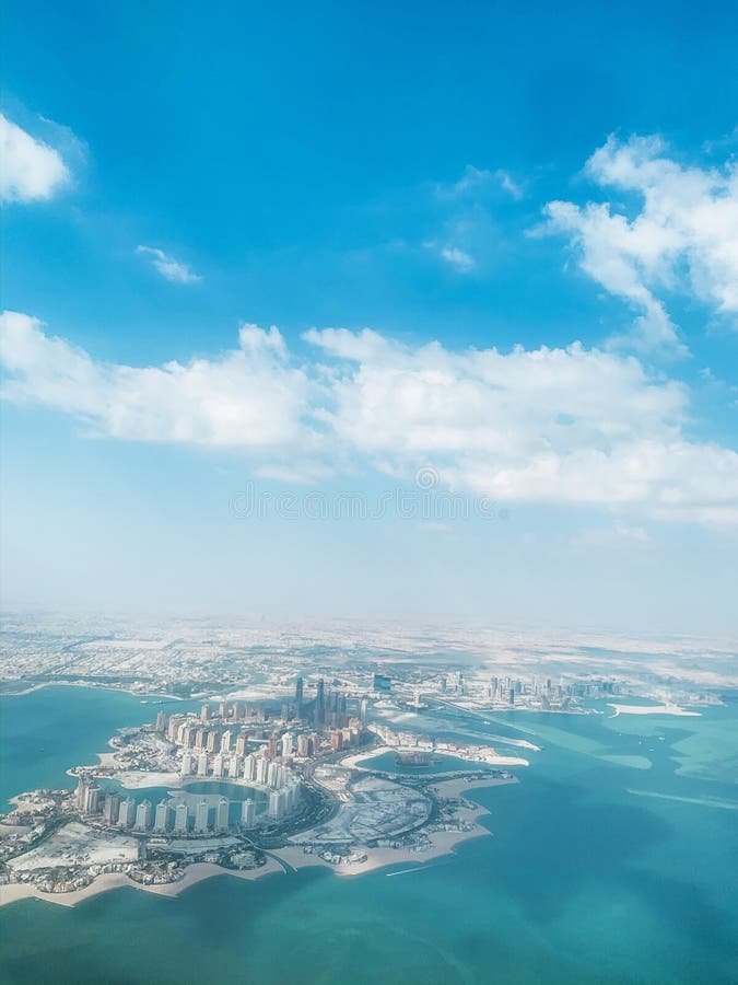 Doha, Qatar, Sea, Ocean, Building Stock Image - Image of qatar, ocean ...