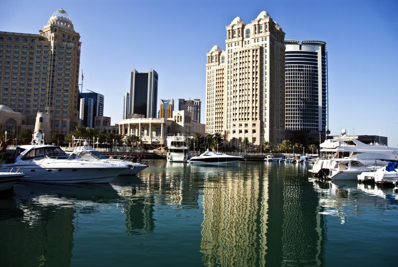 Doha State of Qatar stock image. Image of middle, upper - 12540959