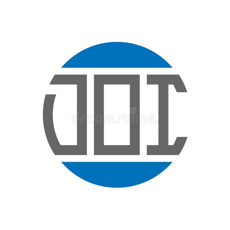 DOI Letter Logo Design on White Background. DOI Creative Initials ...