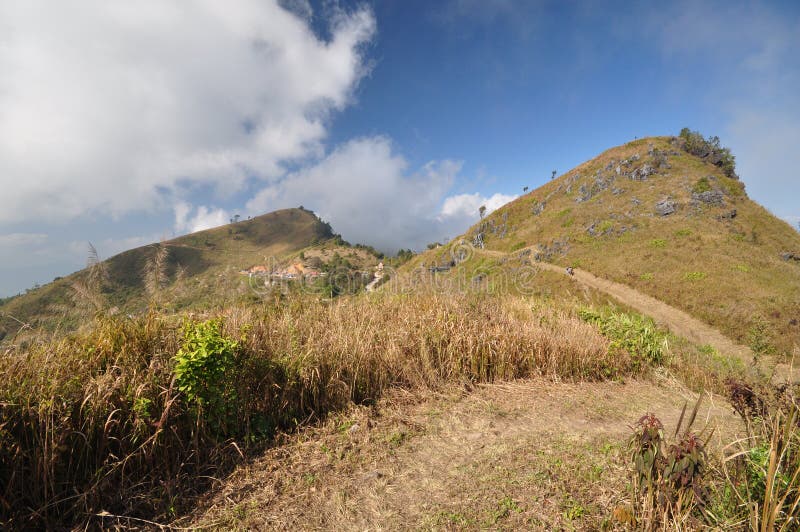 Doi pha tang stock image. Image of cloudy, laos, border - 37892615