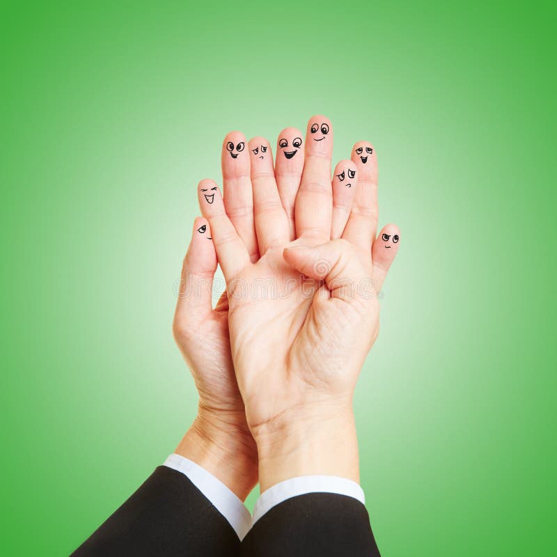 Doigt Drôle Avec La Bulle De Smiley Et De Parole Image stock - Image du ...