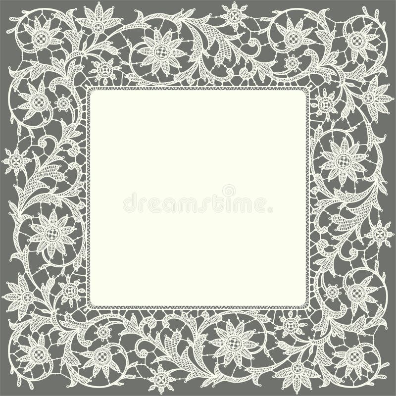 Lace Frame. Clip Art stock vector. Illustration of floral - 72553203