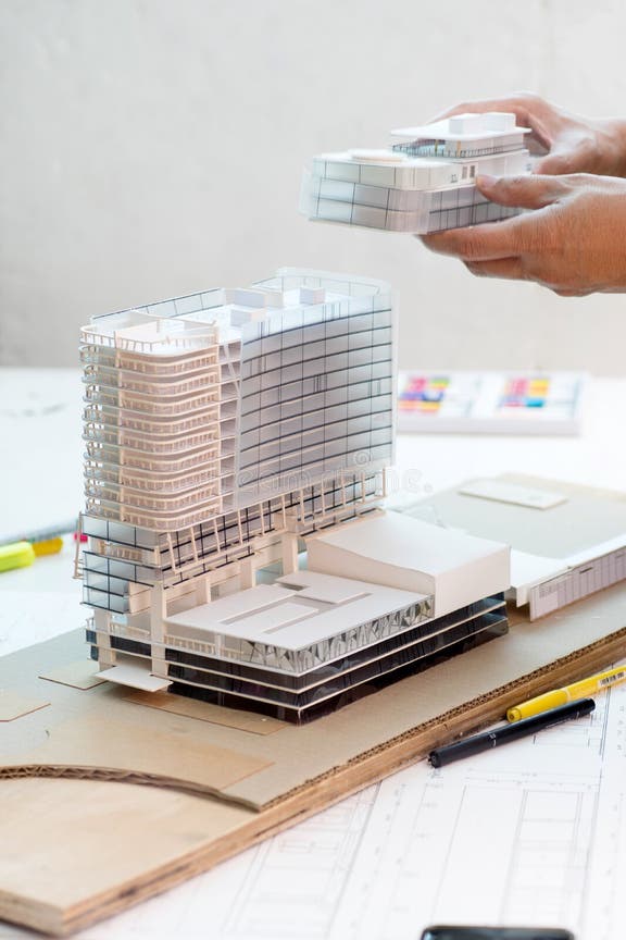 Doing Architecture Small Model Stock Image - Image of attractive ...