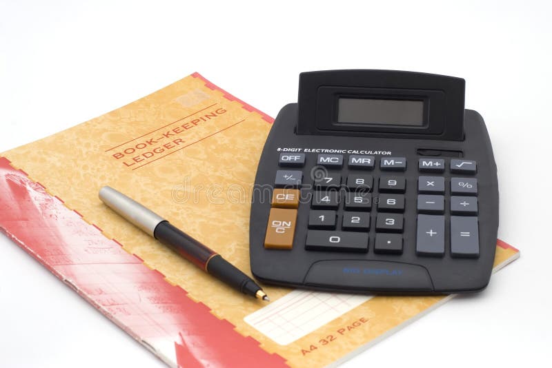 Doing the books stock image. Image of calculating, biro - 1938303