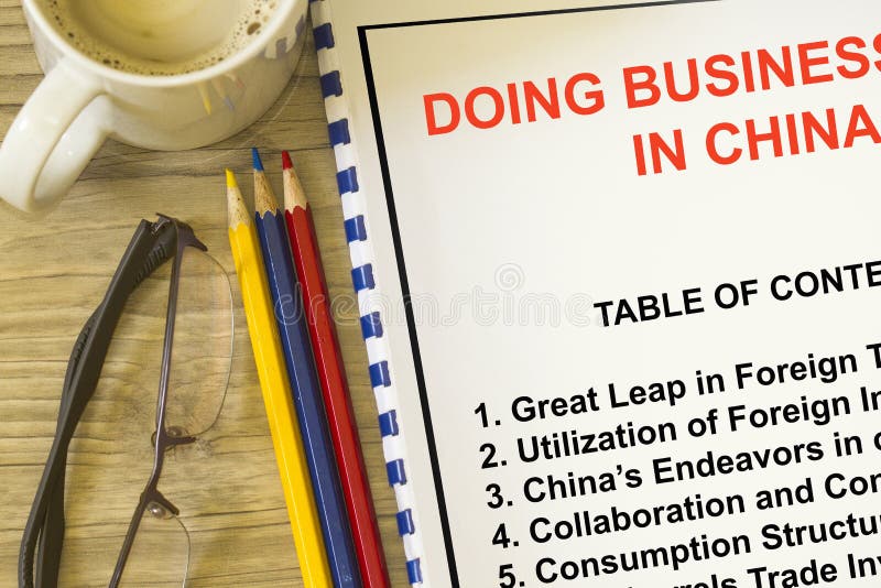 Doing Business in China Concept Stock Photo - Image of structure, trade ...
