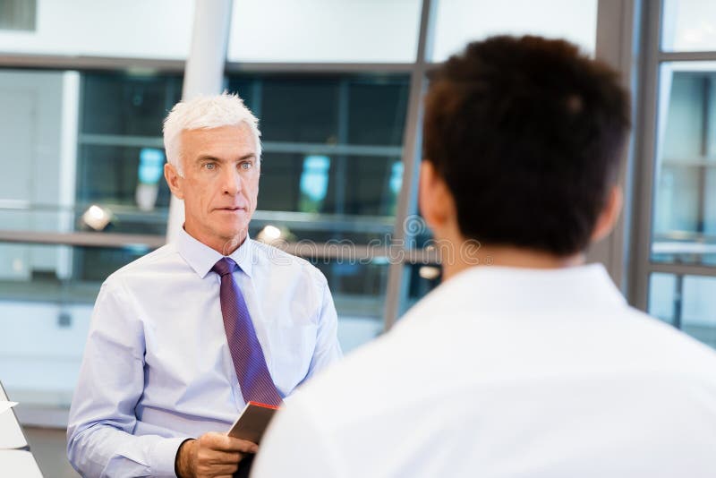 Doing Business is about People Stock Image - Image of interview ...