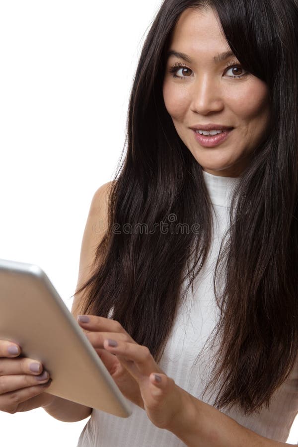 Doing a check list stock image. Image of successful, digital - 76018861