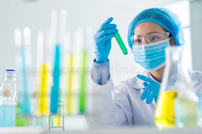 Chemical analysis stock image. Image of analyzing, girl - 33427027