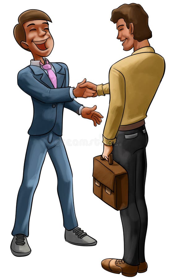 Older Businessman Passing Baton To Younger Businessman in Relay Race ...