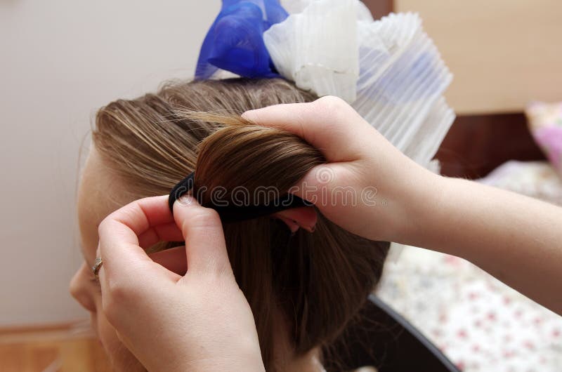Doing hair style stock photo. Image of care, haircut - 62634288