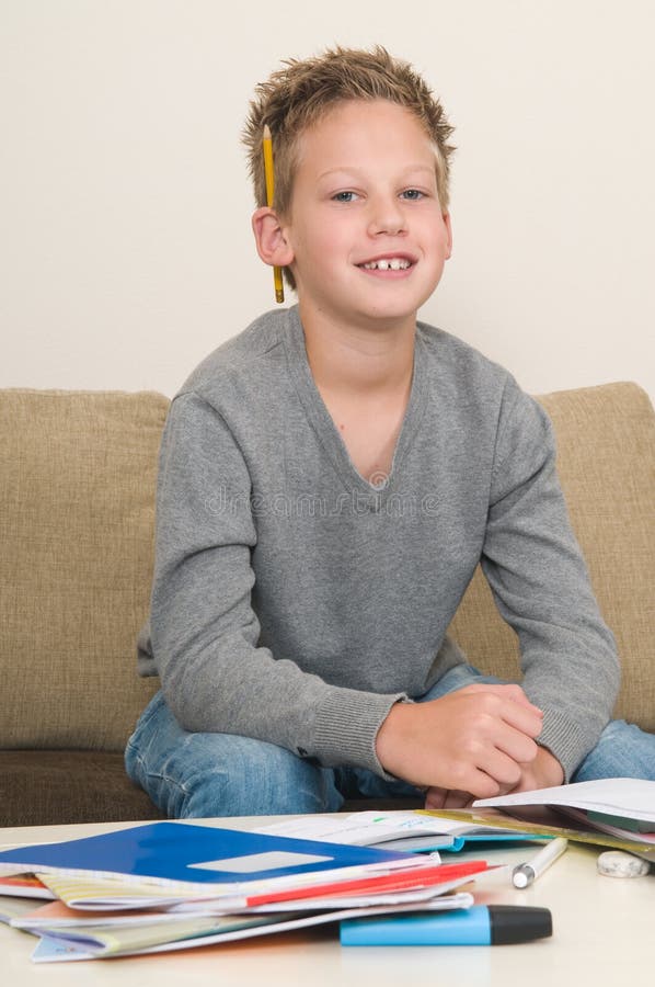 Doing homework stock image. Image of paper, concept, schoolwork - 21215201