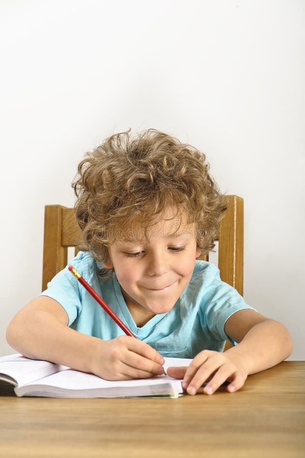 Doing homework stock photo. Image of space, childhood - 51758538