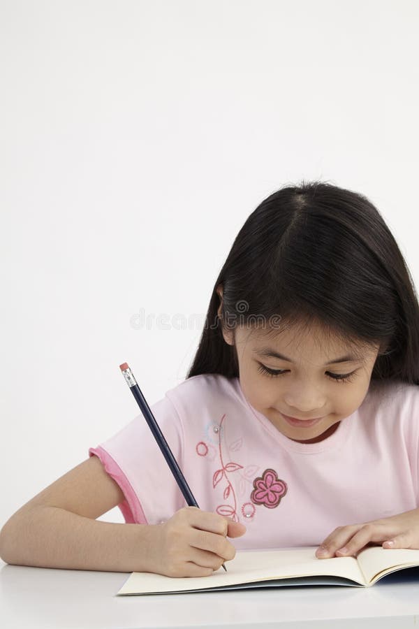 Doing homework stock image. Image of childhood, homework - 105800529