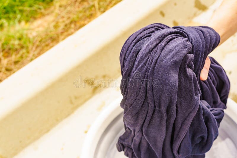 Washing Laundry on Holidays Trip Stock Image - Image of holidays ...