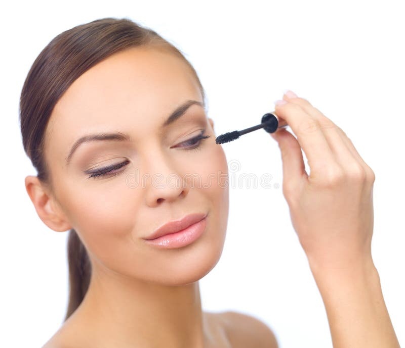 Doing Makeup stock image. Image of pure, care, girl, clean - 7821029