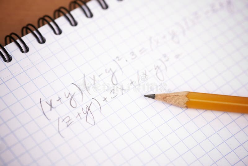 Doing Some Grade School Math Stock Photo - Image of beta, numbers: 12528280