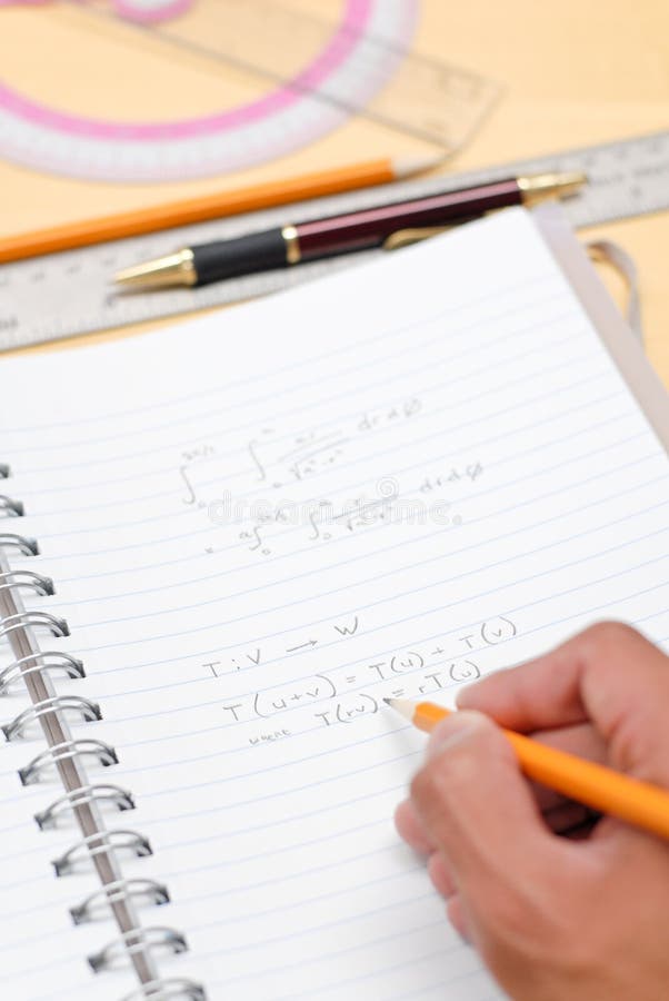 Doing Math stock photo. Image of college, math, hobby - 19850488