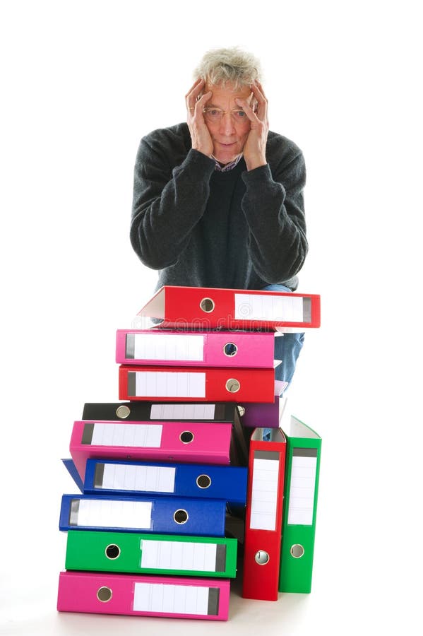 Doing paper administration stock photo. Image of files - 18219848