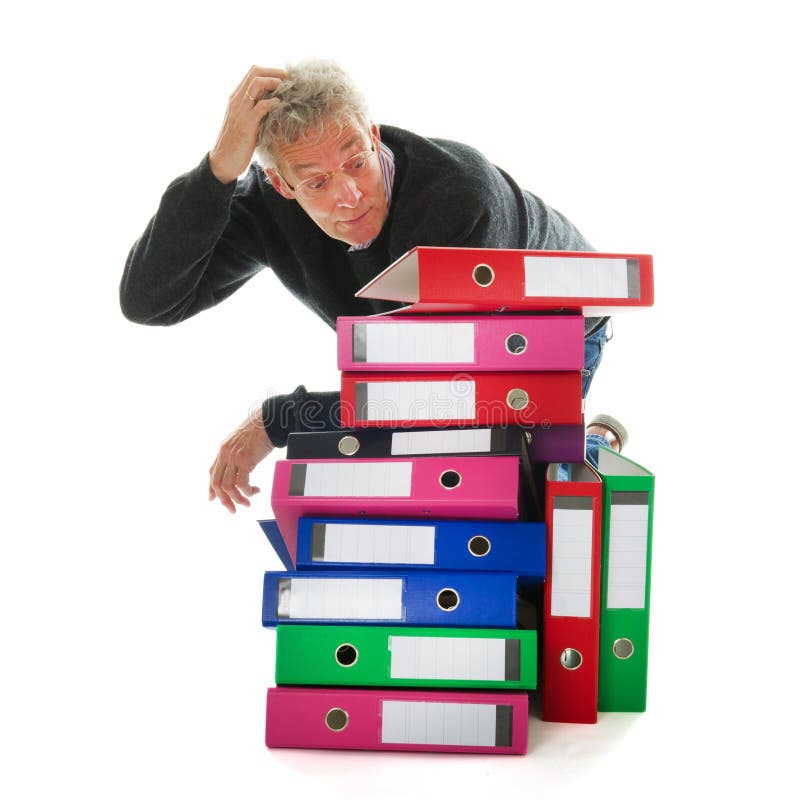 Doing paper administration stock image. Image of ordering - 18458687