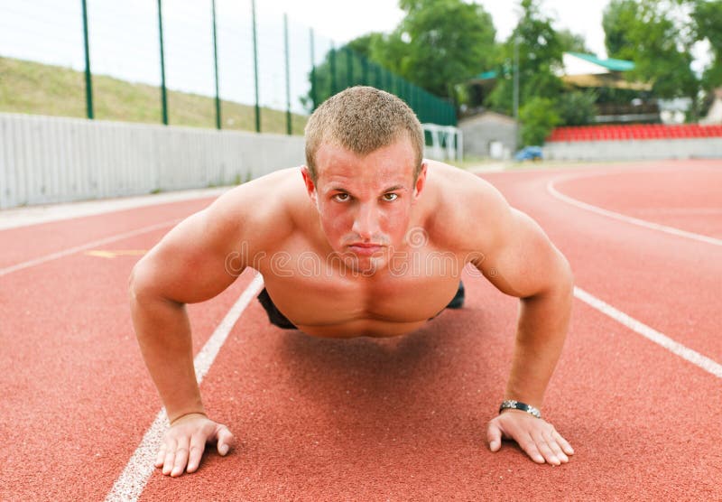 Doing Push-ups stock image. Image of athletics, lifestyle - 45277343
