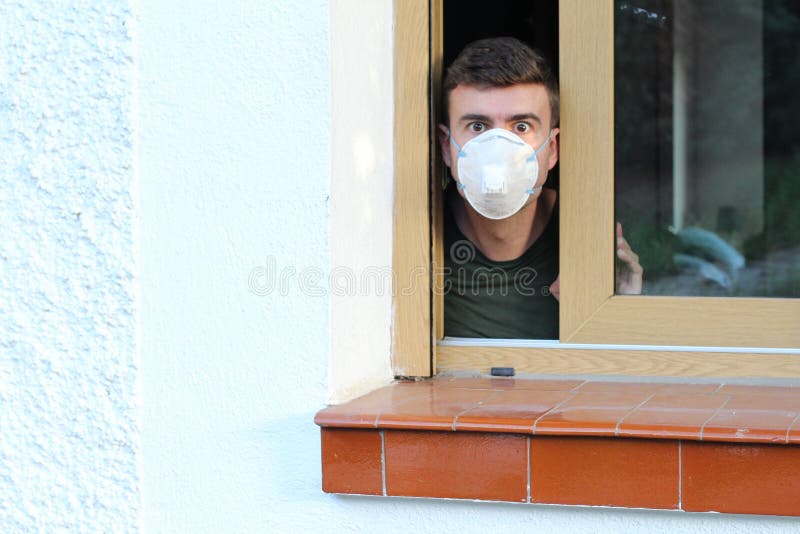 Doing Quarantine at Home during Viral Outbreak Stock Photo - Image of ...