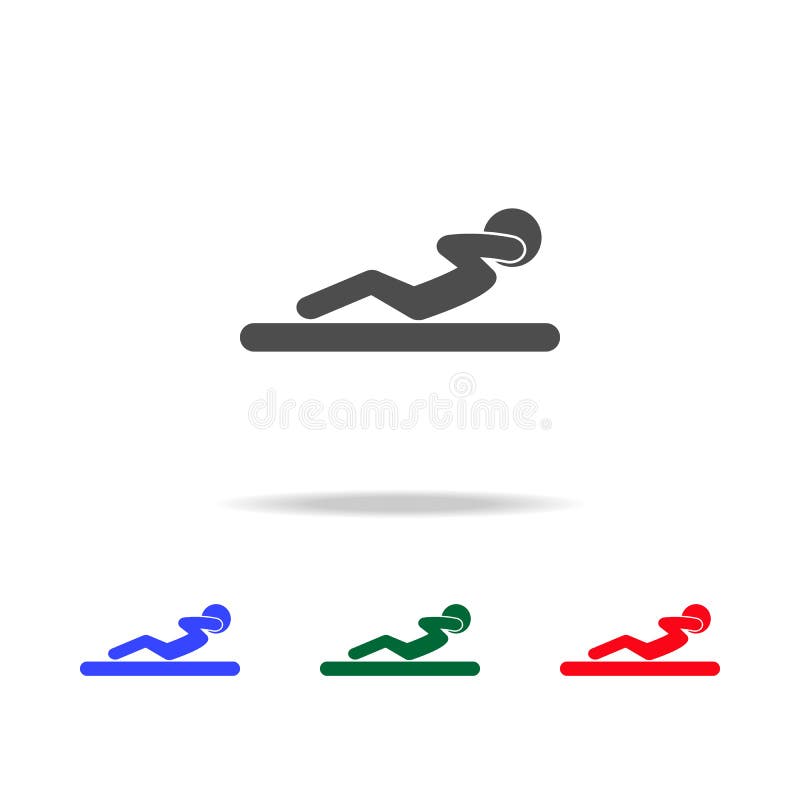 Doing Sit Up Icon. Detailed Set of Athletes and Accessories Icons ...