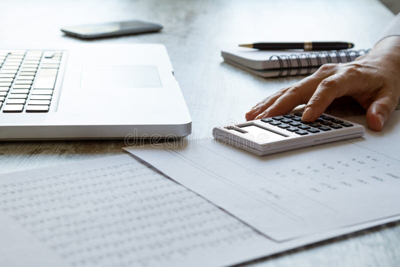Doing some calculations stock image. Image of calculation - 61167901