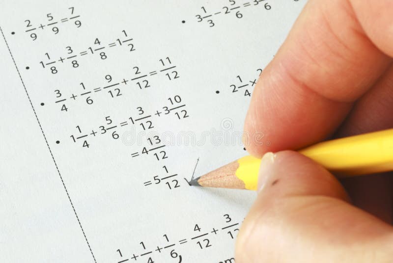 Doing Some Grade School Math Stock Photo - Image of beta, numbers: 12528280
