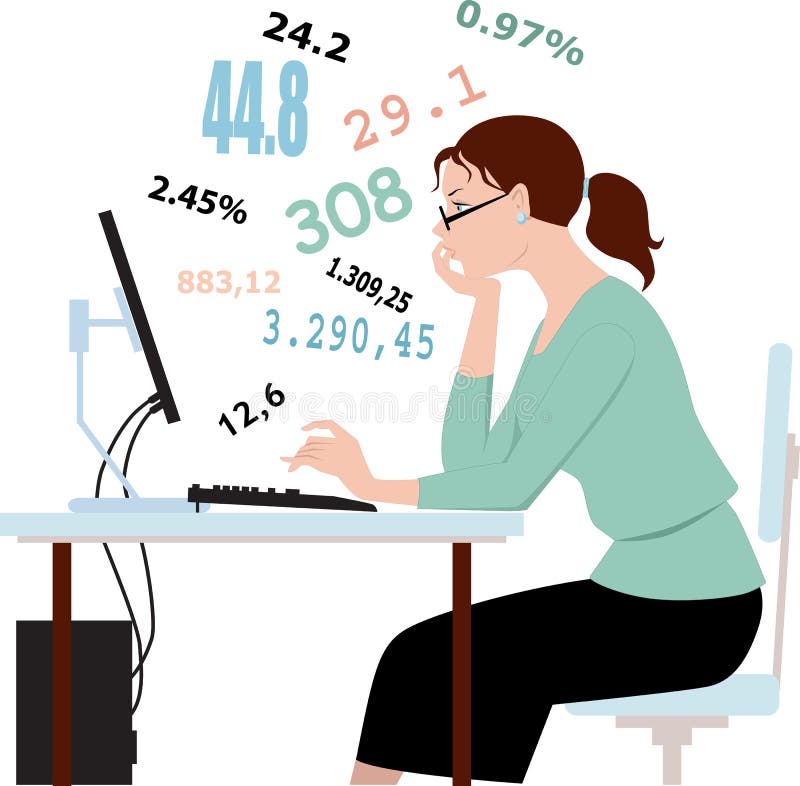 Number Crunching Clip Art